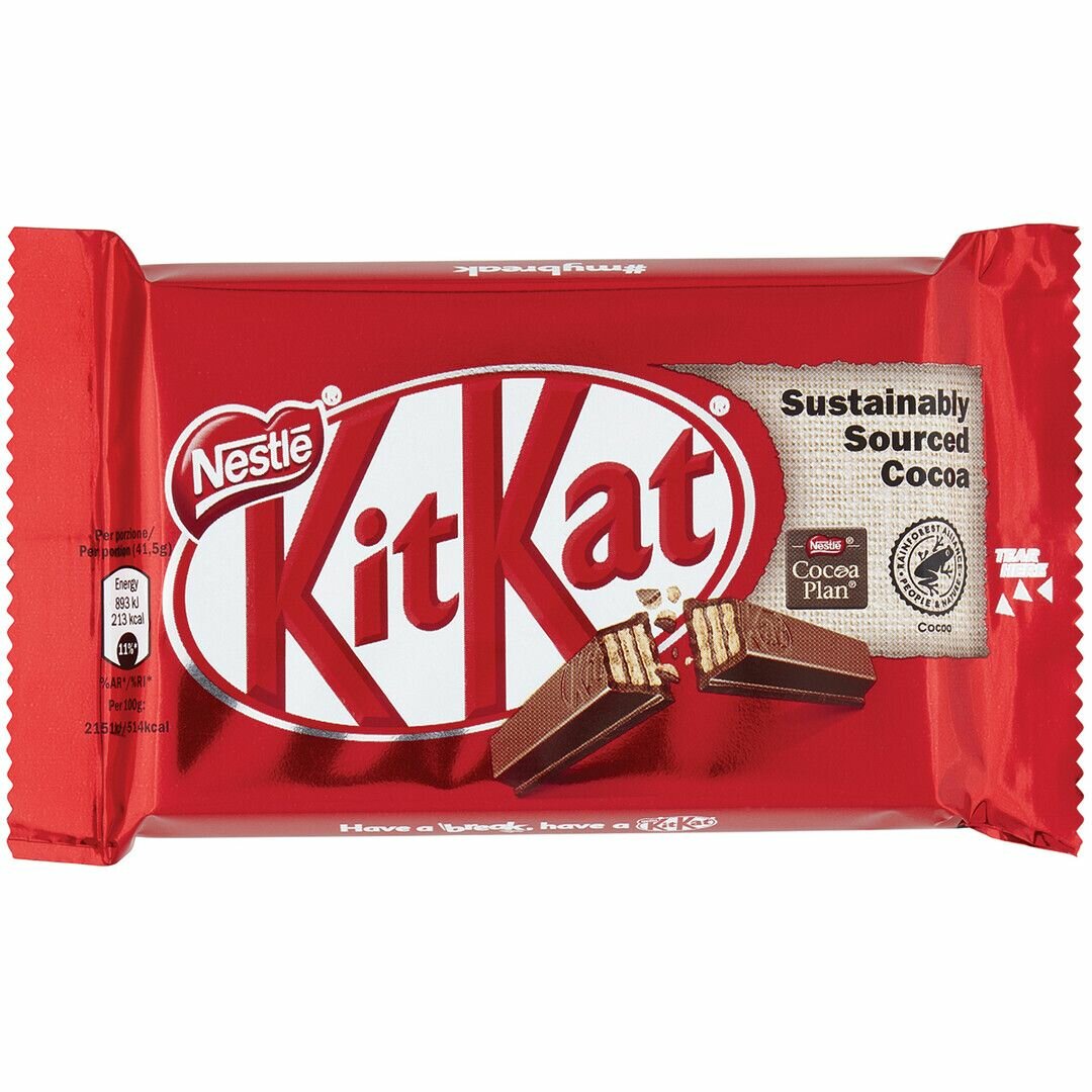 Молочный шоколад с хрустящей вафлей KitKat, 41.5 г