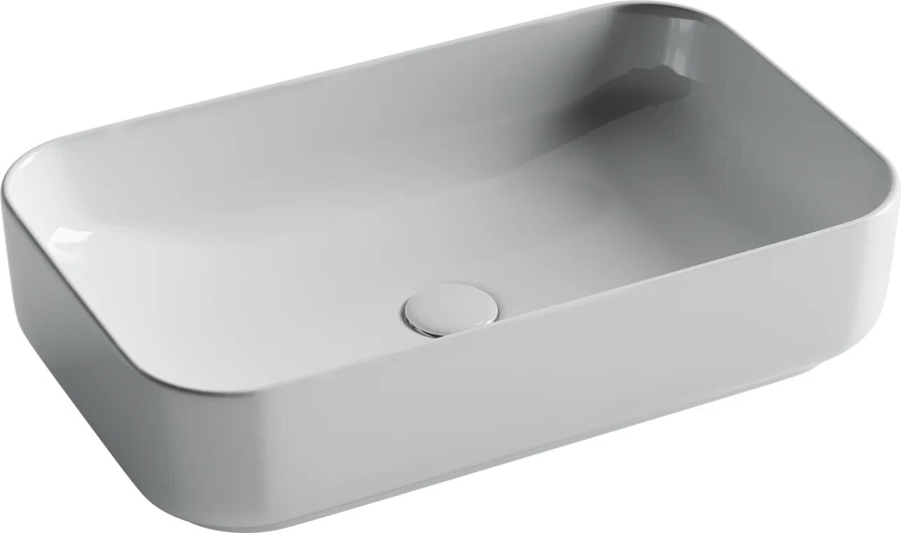 Накладная раковина Ceramicanova Element CN5044, фарфор, белый глянец, 60.5×37.5×14.5 см