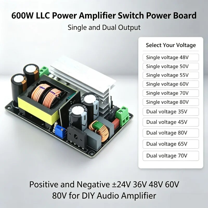 Усилитель мощности GZHYAJIN 600 Вт, Dual voltage 70V