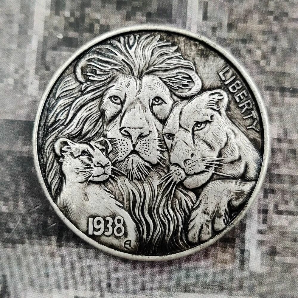 Серебряный доллар США 1938 «Тигровый череп» — памятная монета для коллекционеров, редкий нумизматический экземпляр