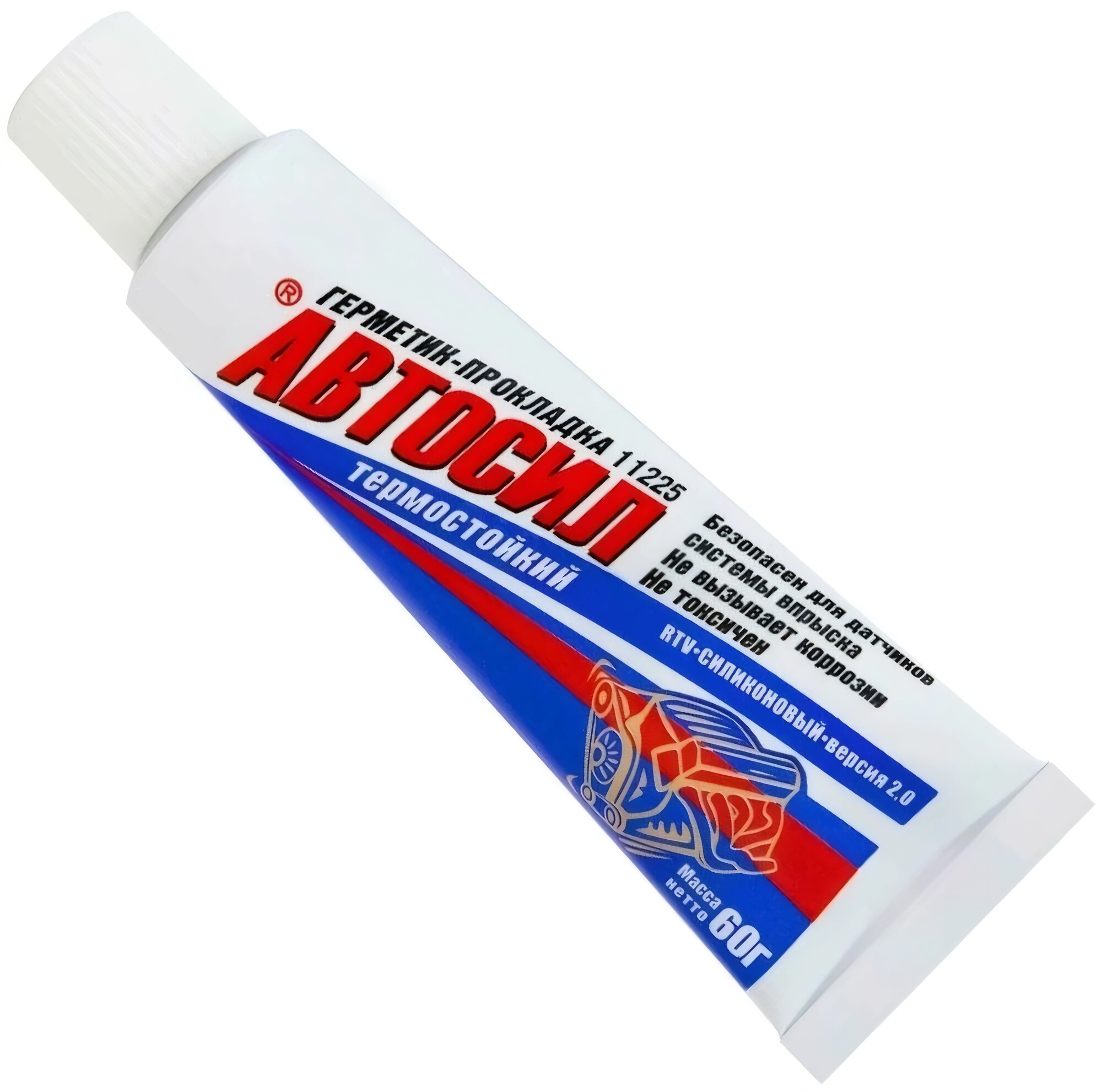 Герметик-прокладка автосил 11225-60 серый (60 г)