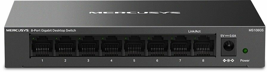 Настольный коммутатор Mercusys MS108GS с 8 гигабитными портами