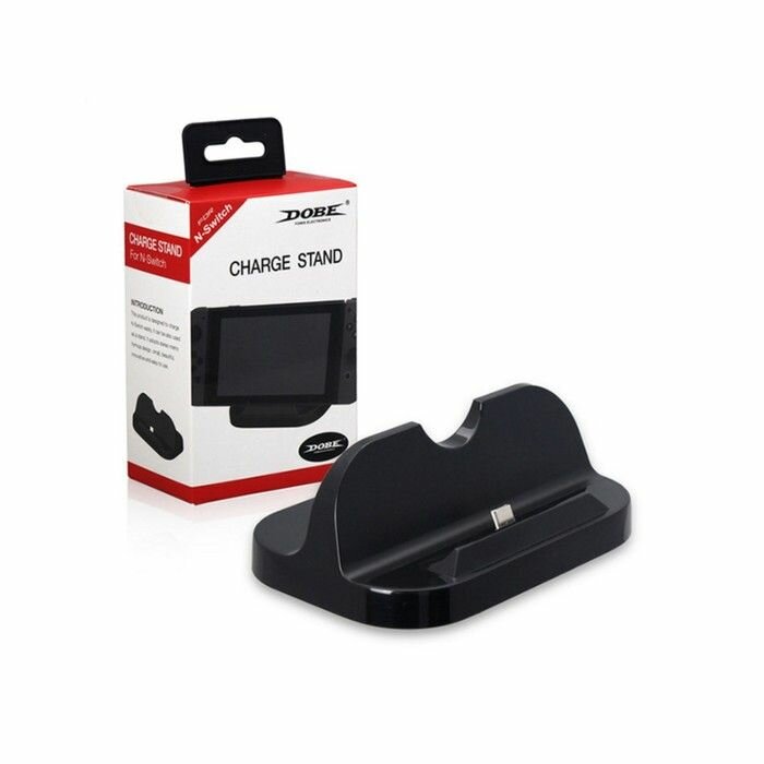 Зарядная станция DOBE для Nintendo Switch, 3х5х10 см, чёрная