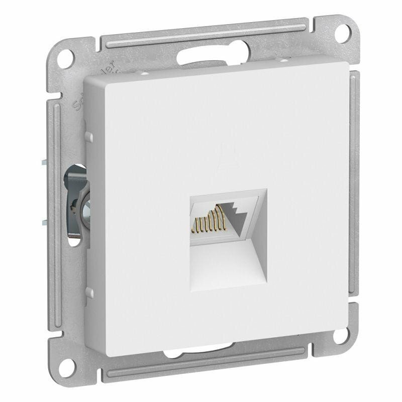 AtlasDesign Бел Розетка компьютерная RJ45, механизм, Systeme Electric, ATN000183