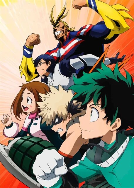 5D Diy Diamond Painting My Hero Academia Anime Bnha Deku Manga Poster Diamond Mosaic Embroidery Cross Stitch Art Home Decor Gift