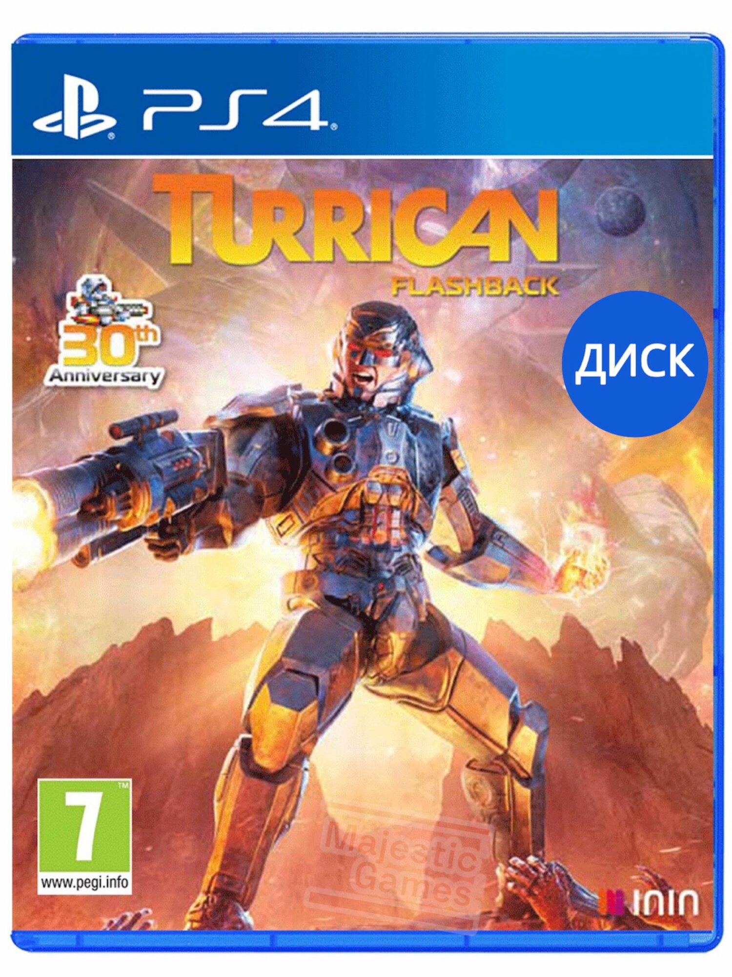 Игра Turrican Flashback (Диск, PS4, action, Английская версия)