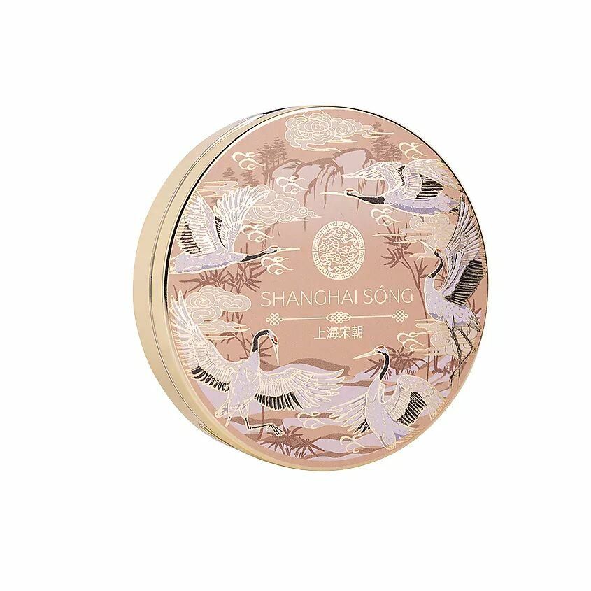SHANGHAI SONG Прессованная пудра для лица Noble Beauty, № 001 Sovereign, 10 г