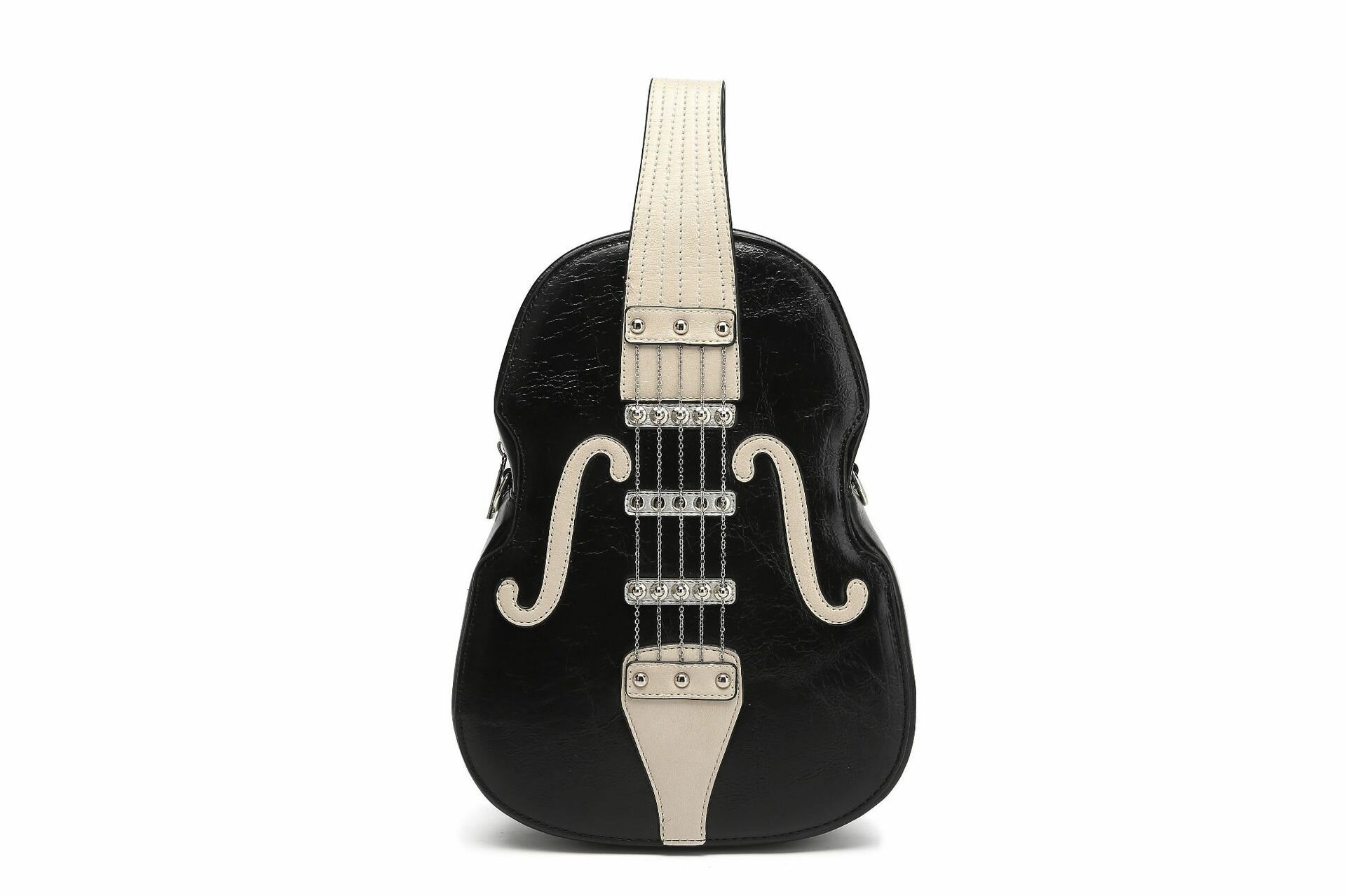 Рюкзак в форме скрипки для женщин, креативная мода, уникальная ручная сумка через плечо, готический стиль, нерегулярная сумка