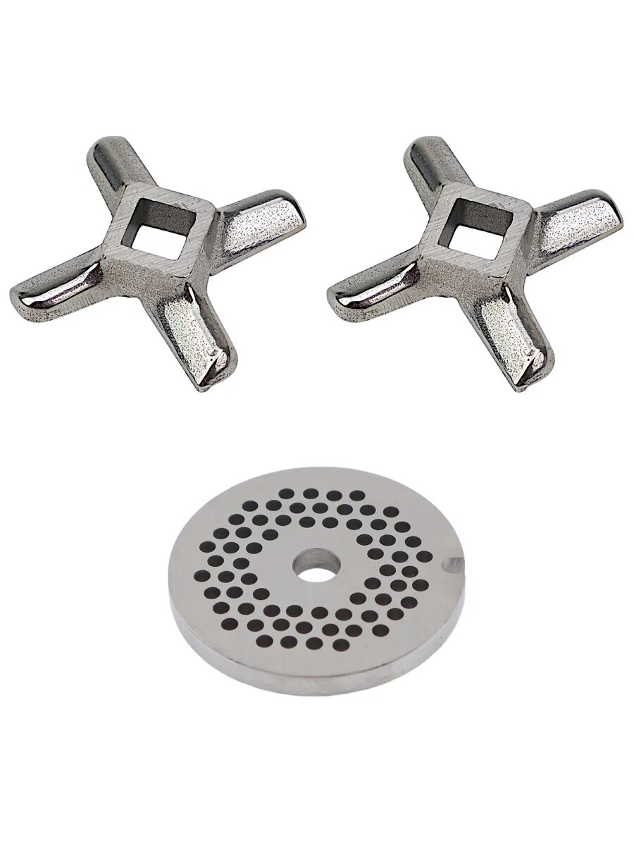 Набор ножей и решеток REPHON KW715551/48, для мясорубки Kenwood, металл, 3 предмета