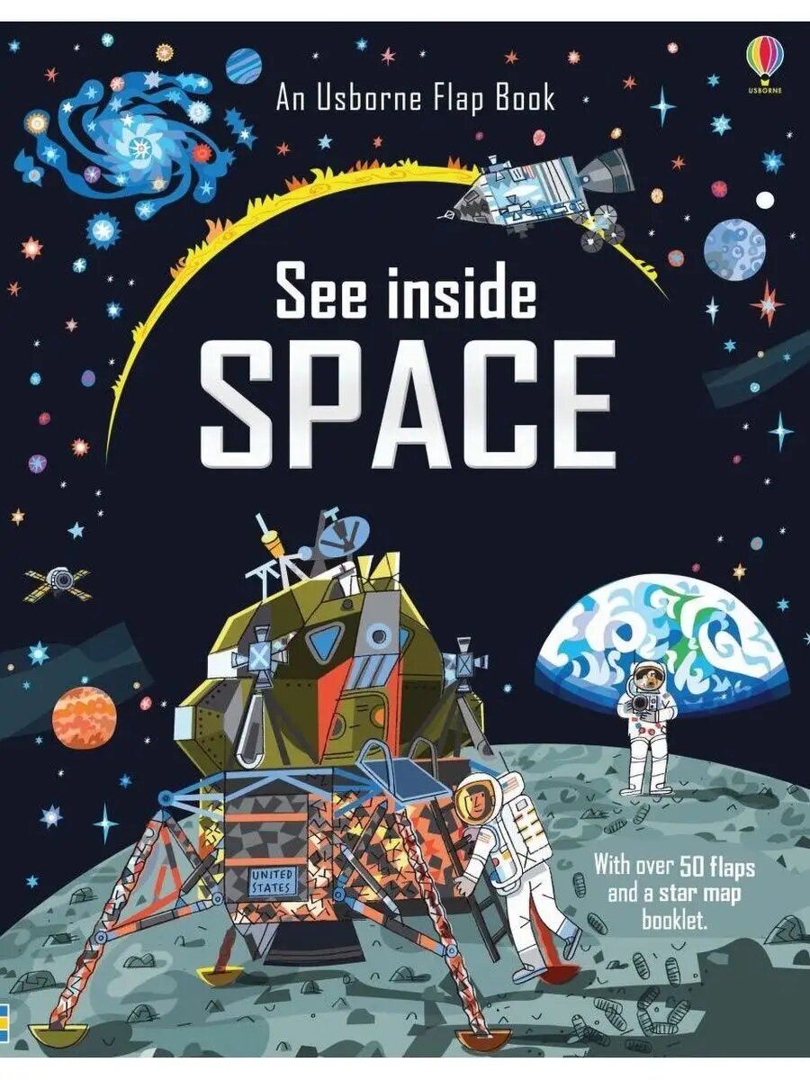 An Usborne Flap Book See Inside Space | познавательная литература
