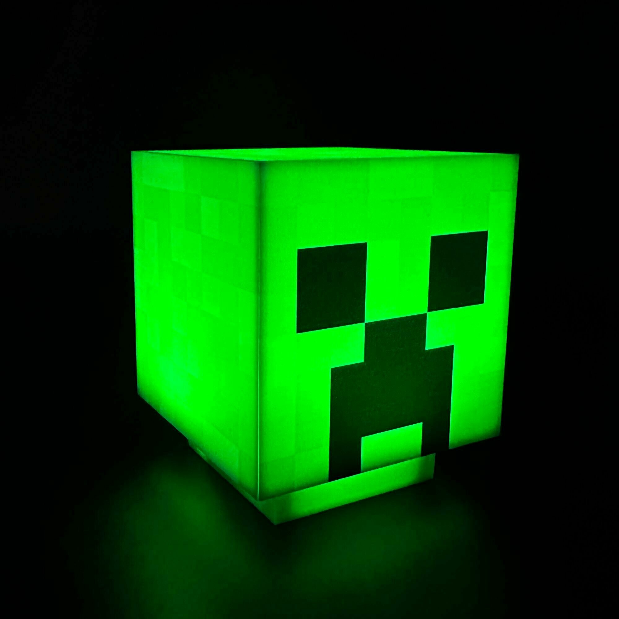 Ночник Крипер Minecraft USB, Светильник в форме куба, Пиксельный дизайн для детей и геймеров