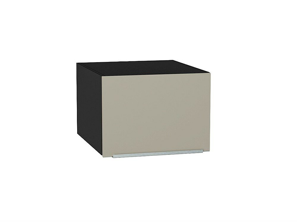 VVT Шкаф верхний горизонтальный глубокий Фьюжн Graphite, Silky Grey, 500 В*Ш*Г 358*500*576, фасад МДФ Silky Grey, корпус Graphite Silky Grey