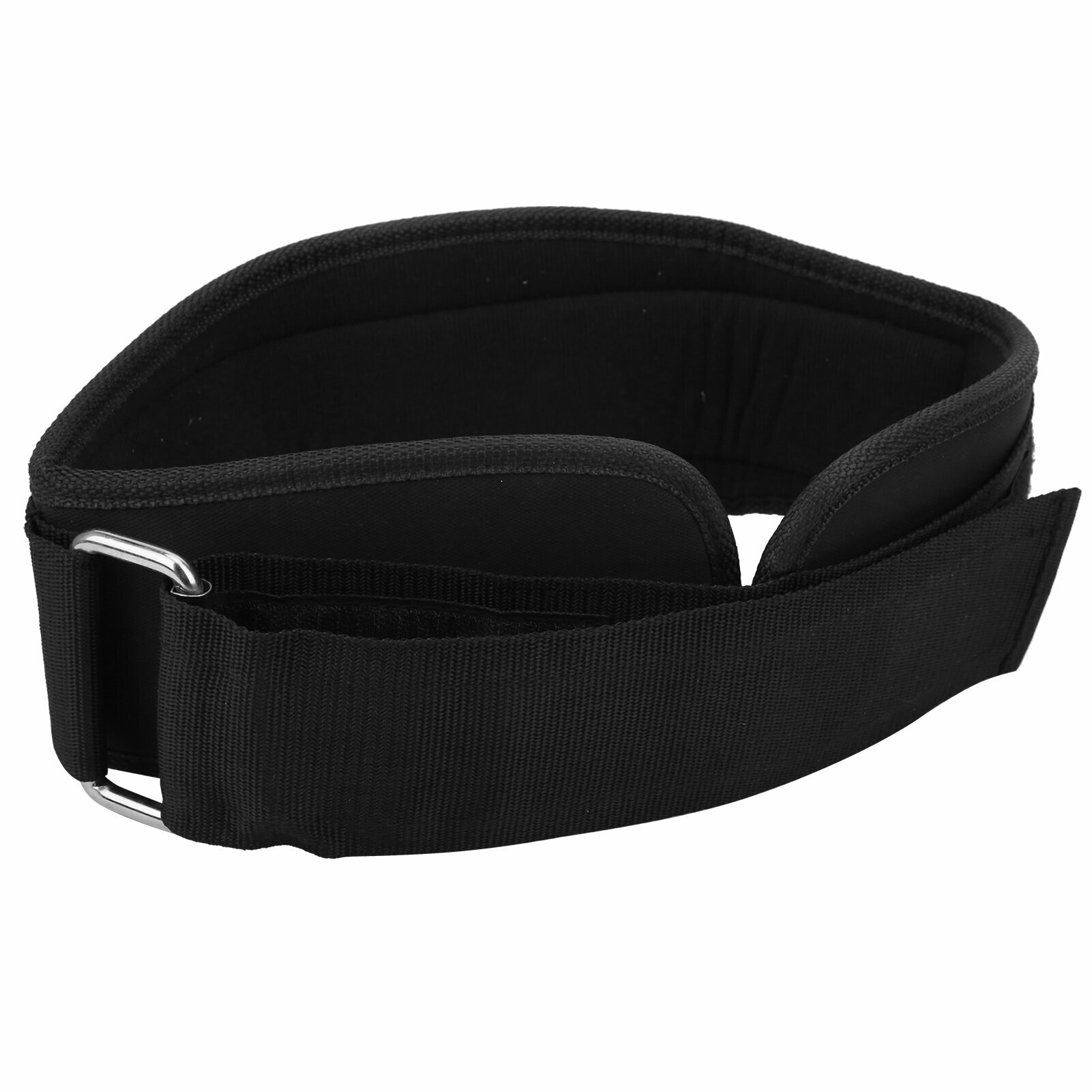 Пояс для поднятия тяжестей, поддерживающий пояс для фитнес-тренировок, широкий нейлоновый пояс для бодибилдинга для облегчения боли в спине и укрепления корпуса (размер M)