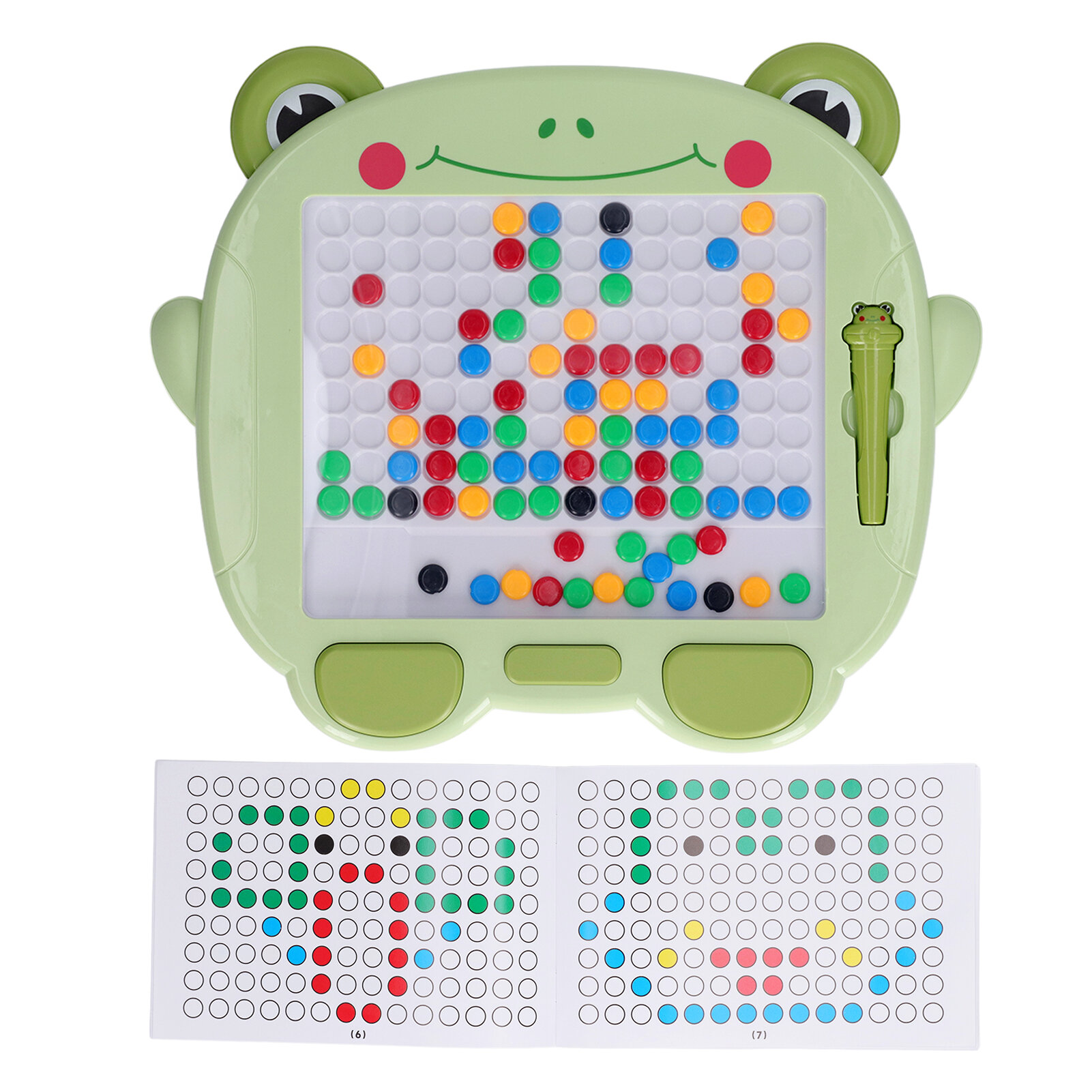 Магнитная доска для рисования точками, развивающая навыки раннего обучения, с ручкой для детей дошкольного возраста (тип 2).