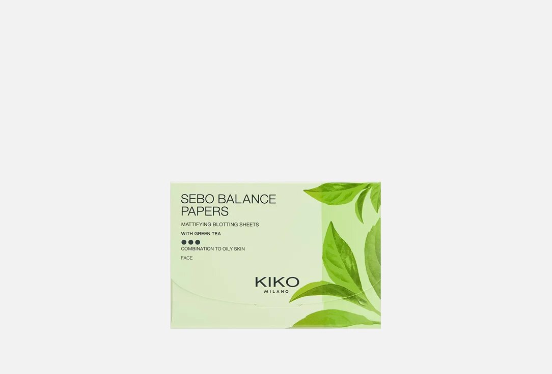Матирующие салфетки KIKO Milano Sebo Balance Papers, для пудры, матовые
