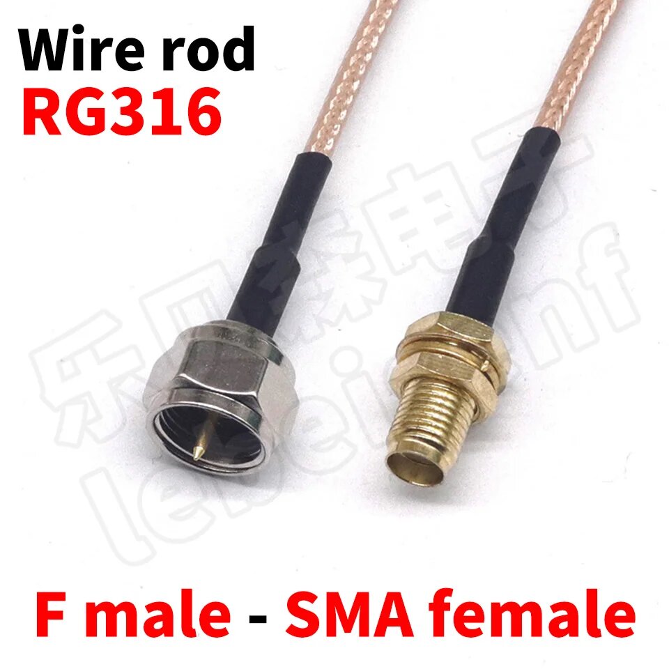 Кабель RG316 F male - SMA female, 15cm