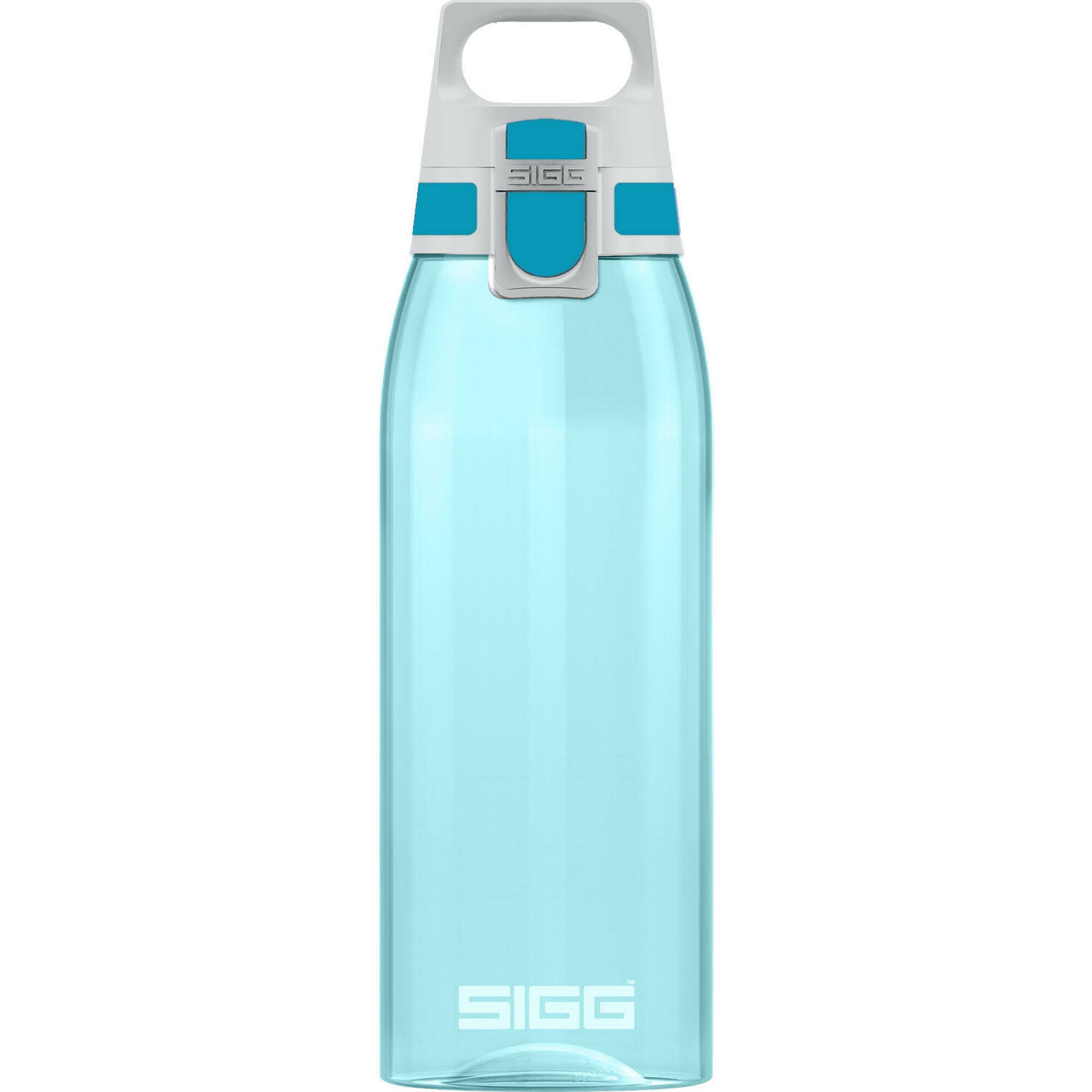 Decathlon Бутылка для воды, спортивная SIGG Total Color 1 л, легкая, с широким горлышком, голубая