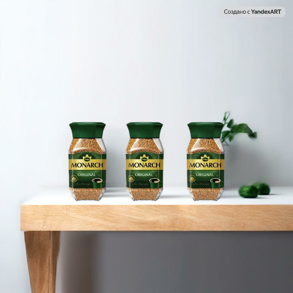 Кофе Monarch Original, сублимированный, 47,5 гр, 3 шт