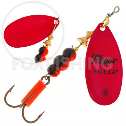 Блесна вращающиеся Mepps Aglia №4 9гр. #Fluo rouge