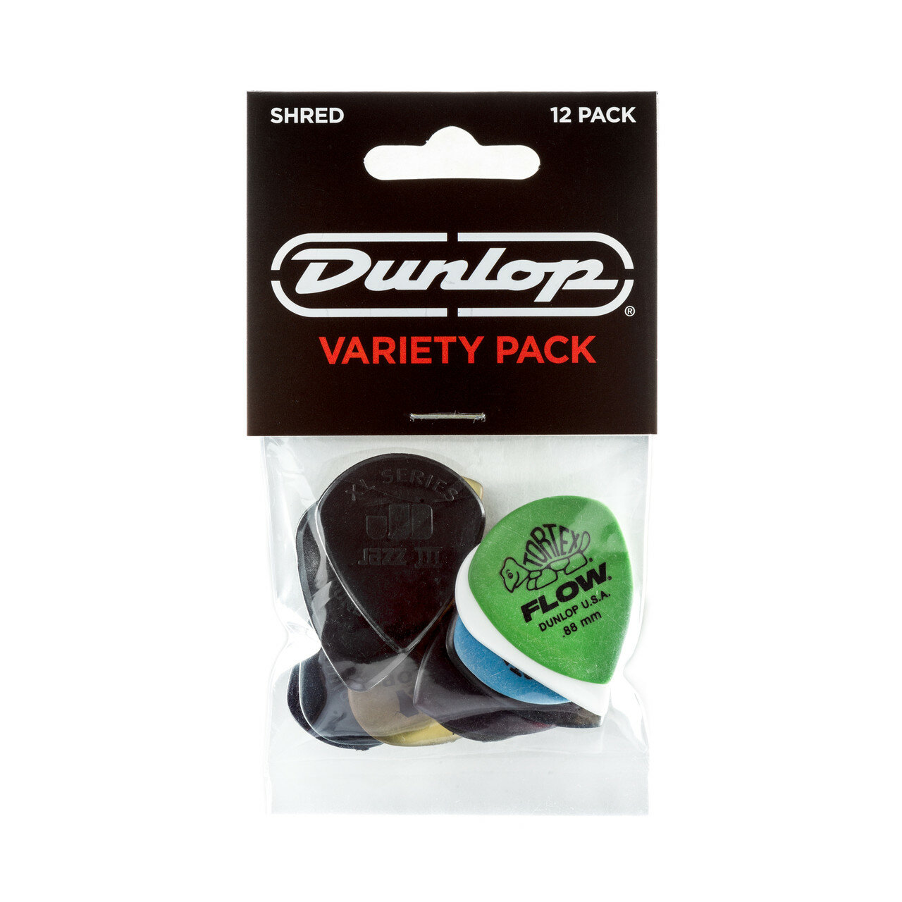 Dunlop PVP118 SHRED Pick Variety Pack набор медиаторов, 12 штук