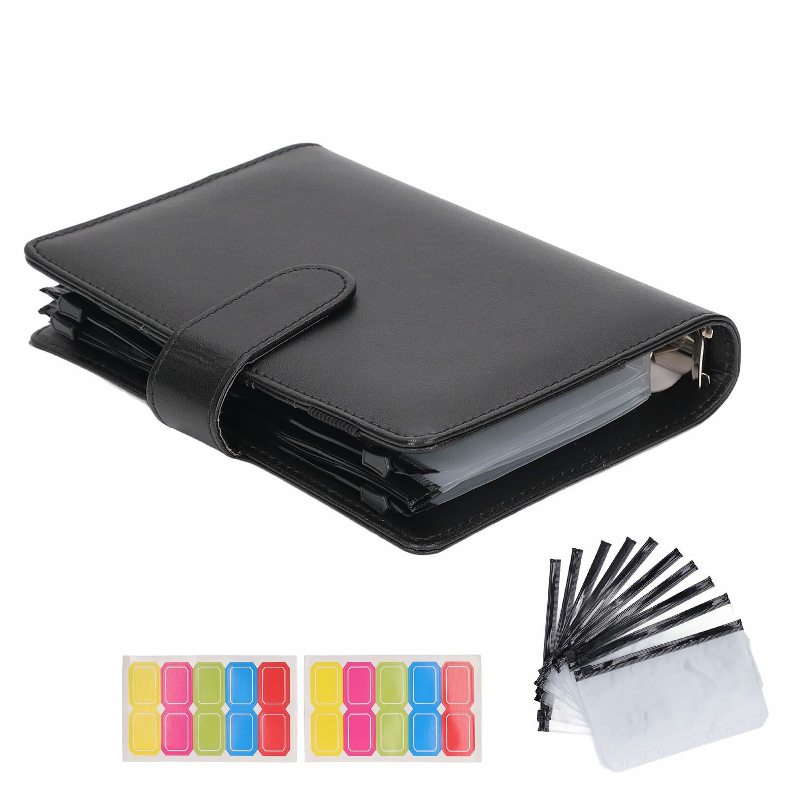 Бюджетная папка-регистратор формата А6, водонепроницаемая искусственная кожа с 6 отверстиями, формат А6, многоцелевая папка-регистратор для дома, путешествий, офиса, черная