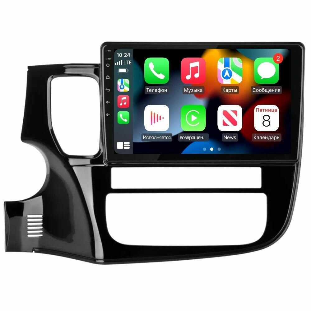 Магнитола CRS-300 Митсубиши Аутлендер 3 Mitsubishi Outlander 3 2012-2020 с Android 13 - 4+64Gb память - Carplay - DSP - Кулер