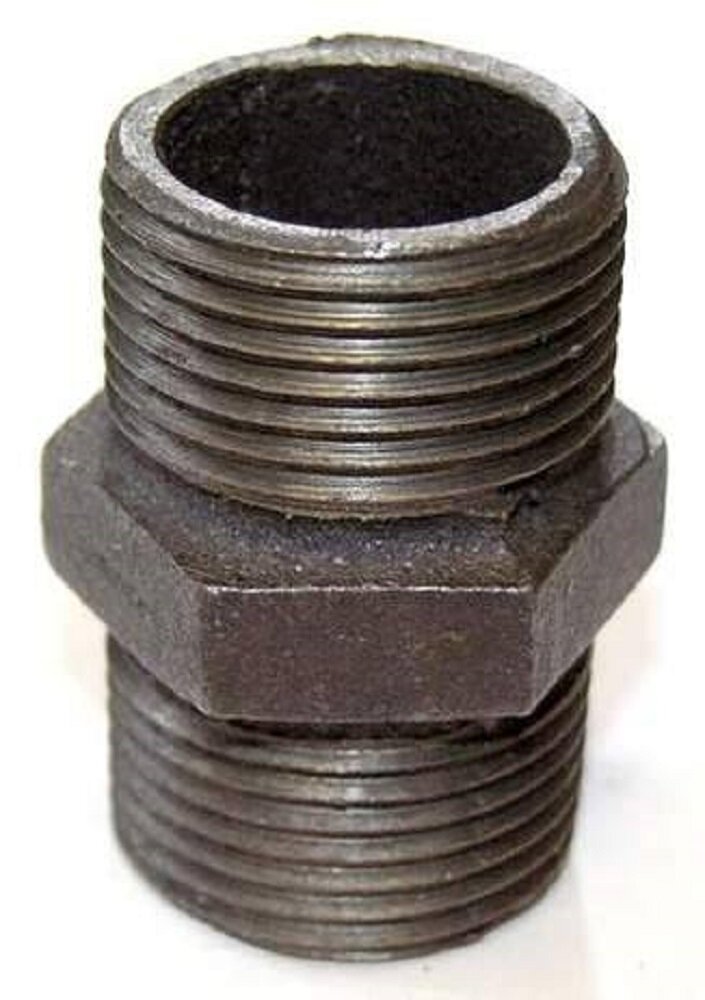 Ниппель FT / ФТ ДУ20 бочонок, наружный, из оцинкованного чугуна, резьба 3/4дюйма, диаметр присоединения 20мм / фитинги