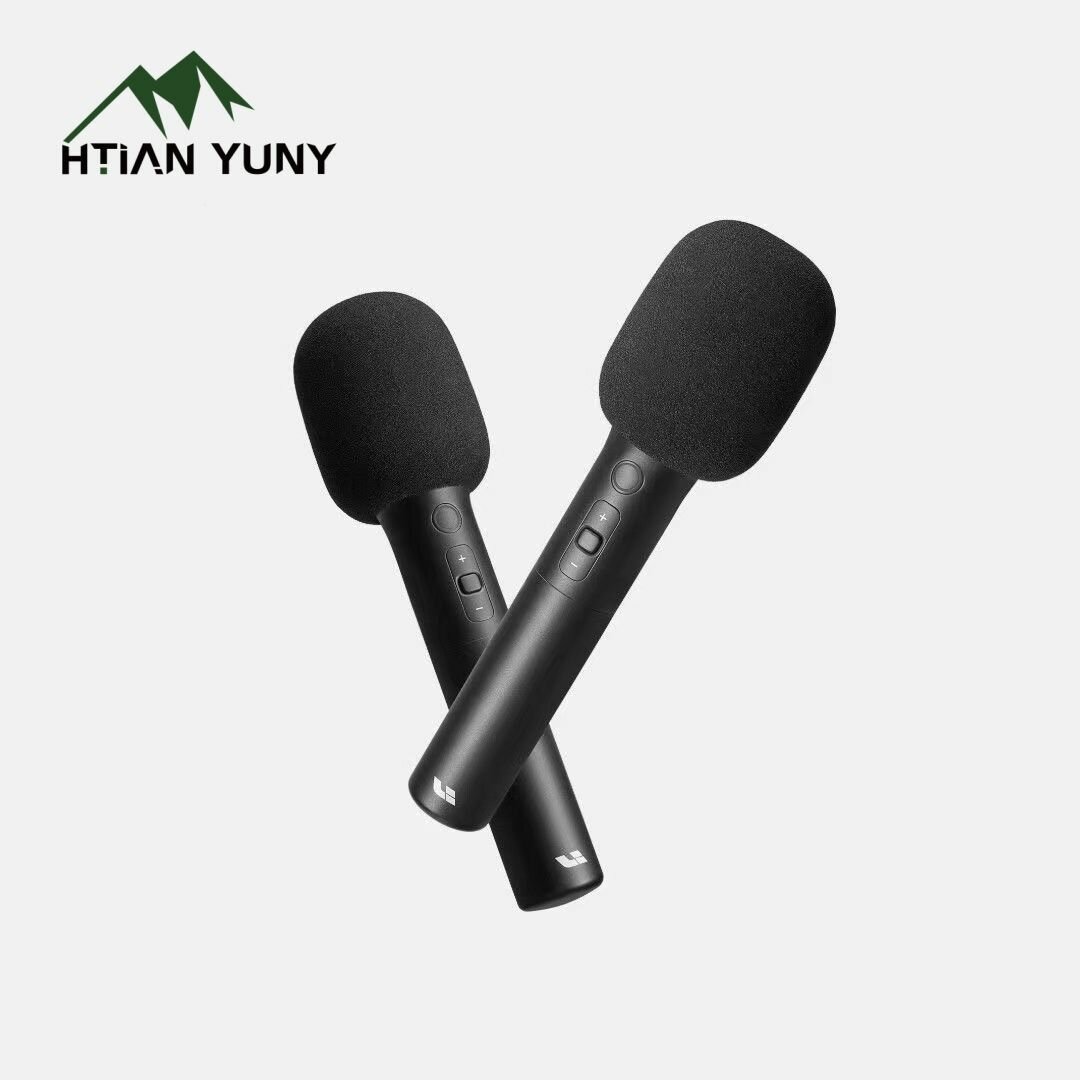 Беспроводной автомобильный микрофон LiXiang, чёрный, версия с двумя микрофонами