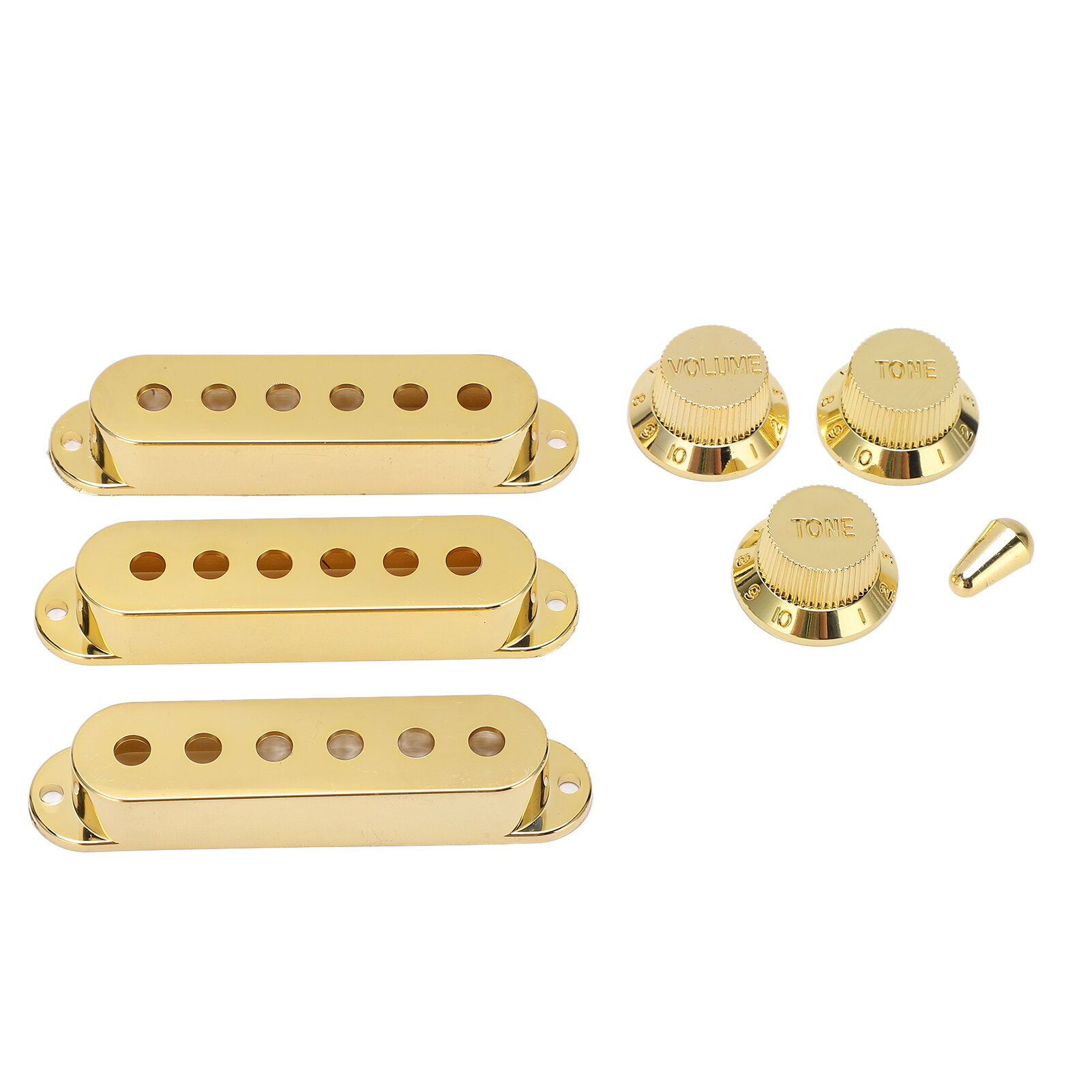 3 шт, ручки для крышки звукоснимателя гитары, 6 отверстий, золотые переключатели для гитары, набор наконечников, наборы ручек тона