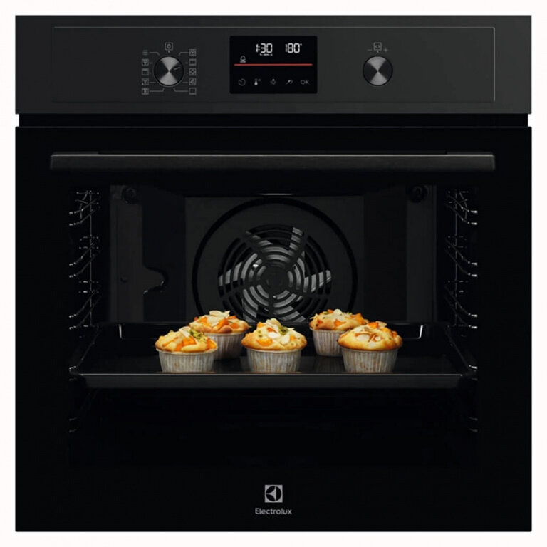 Духовой шкаф Electrolux EOD4P57H, с функцией SteamBake, 72 л, чёрный
