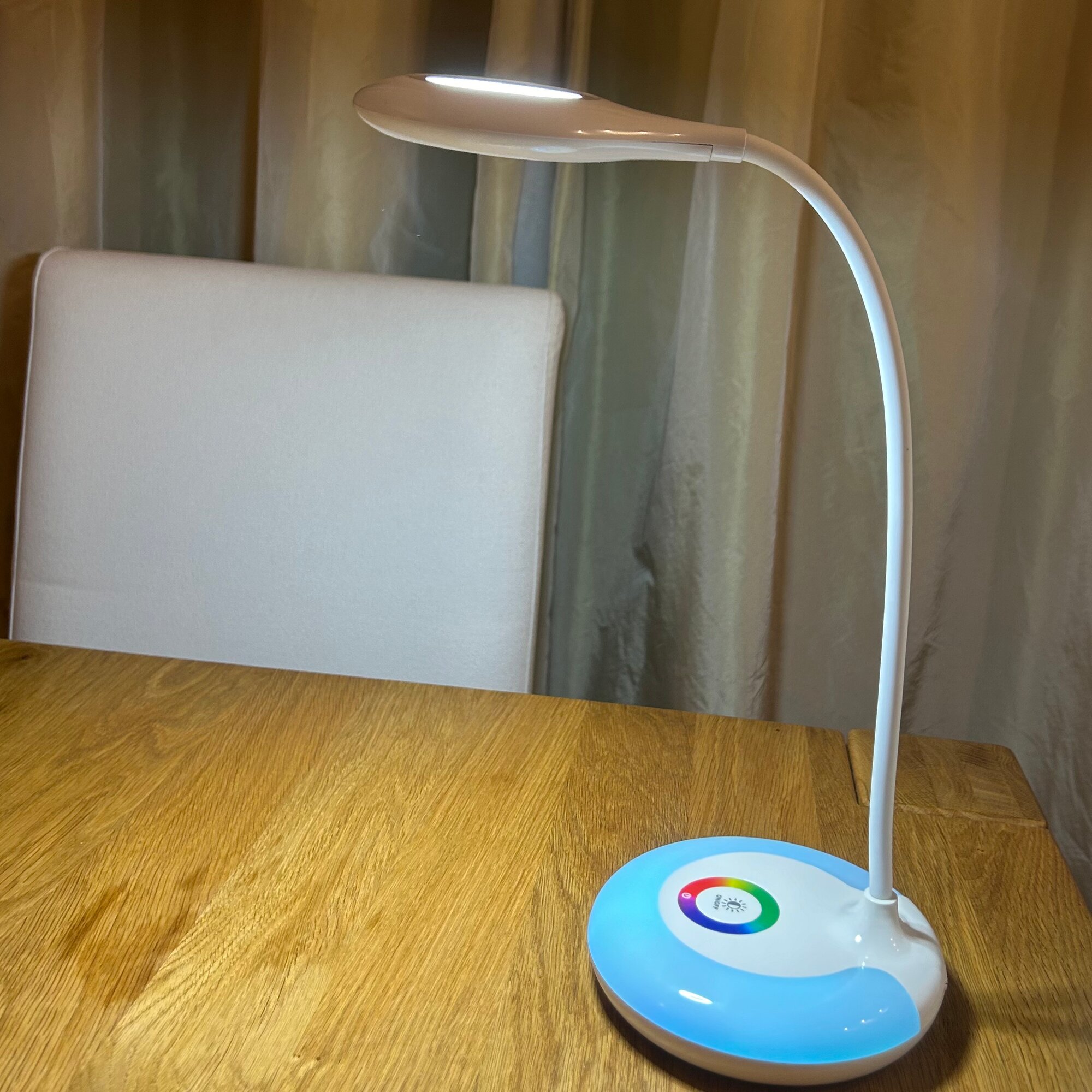 Настольная Лампа c ночником RGB, беспроводная, сенсорная, светодиодная, аккумуляторная для дома, офиса, маникюра