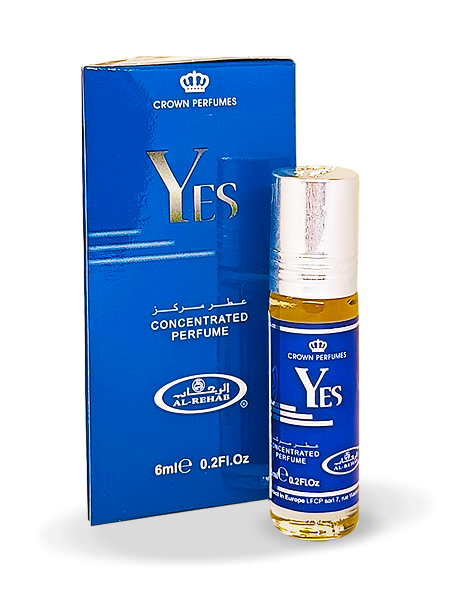 Арабские масляные духи Al-Rehab Perfumes Yes, мужской аромат, 6 мл