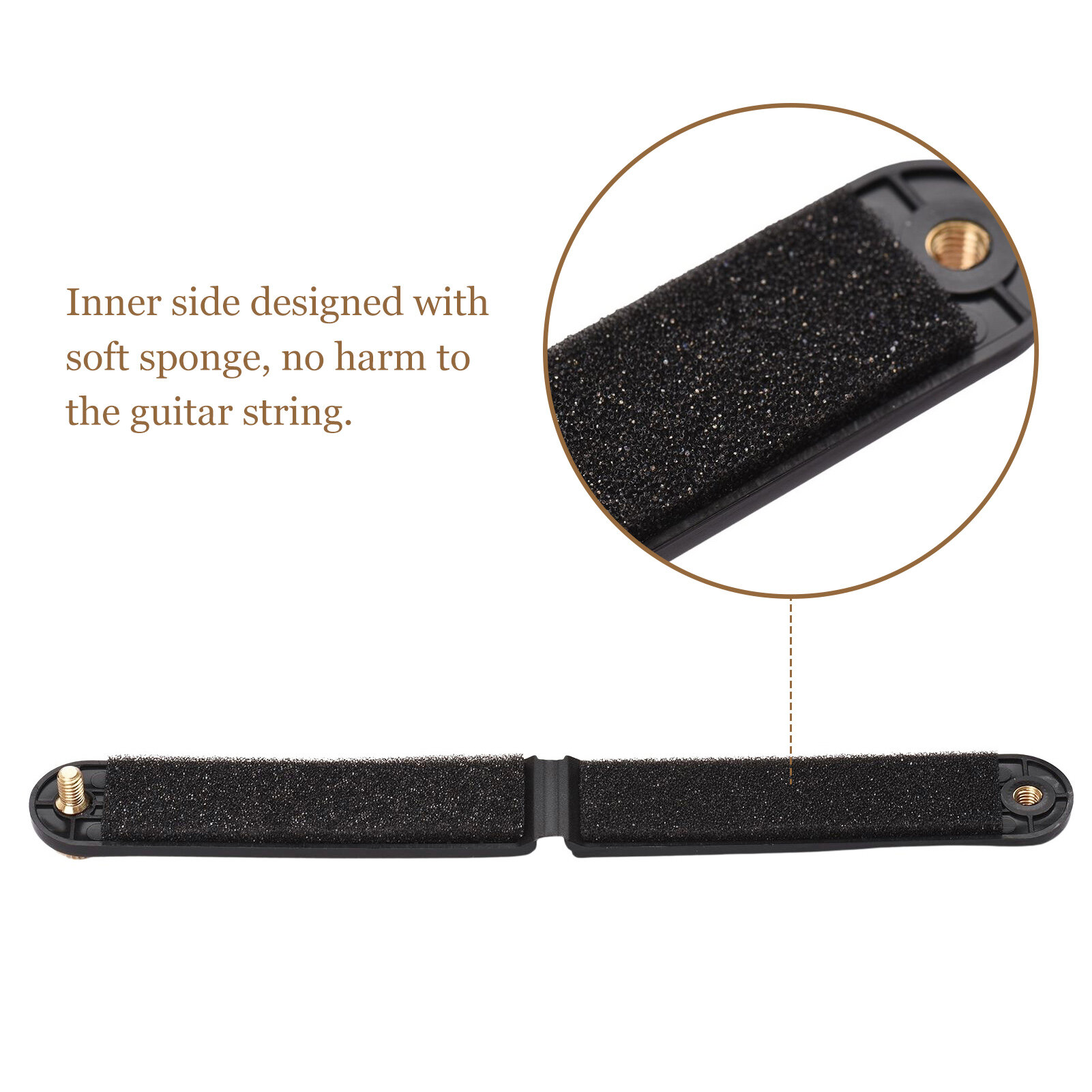 Гитарный глушитель, глушитель струн, универсальный глушитель для гитарного грифа, заглушающий глушитель, малошумный губчатый коврик для гитарных занятий дома, в общежитии