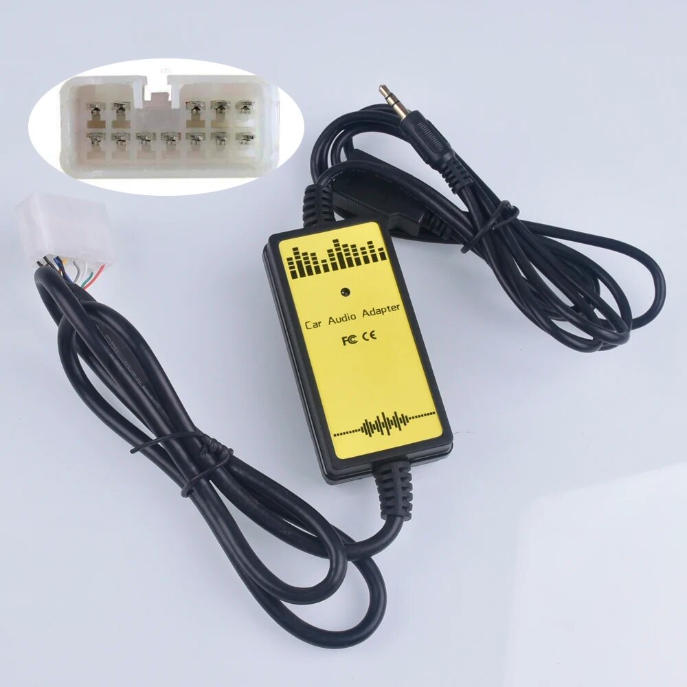 Автомобильный CD-адаптер MP3-аудиоинтерфейс AUX USB CD-менеджер (5+7)PiN для Toyota Avensis Tundra Vios Highlander для Lexus GX LX GS300