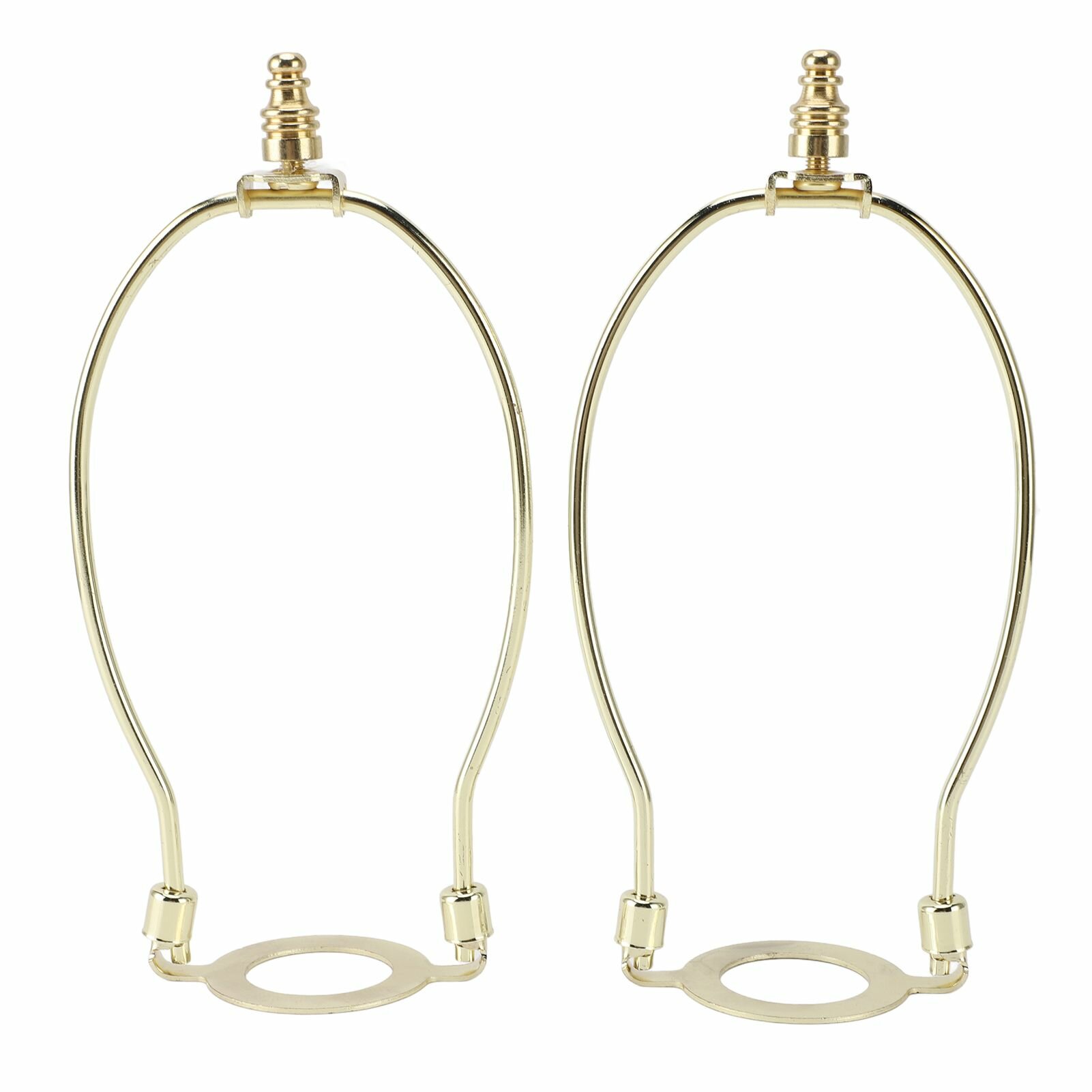 2шт. Регулируемый держатель абажура арфы комплект с E26 светлый базовый металлический держатель абажура для настольных и напольных ламп золотой