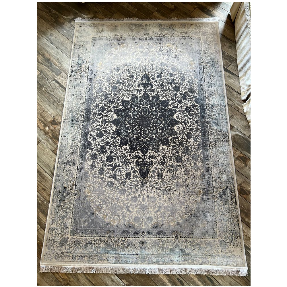 Ковер персидский высокоплотный с рельефным ворсом "PONIKA серый" 250х350 см