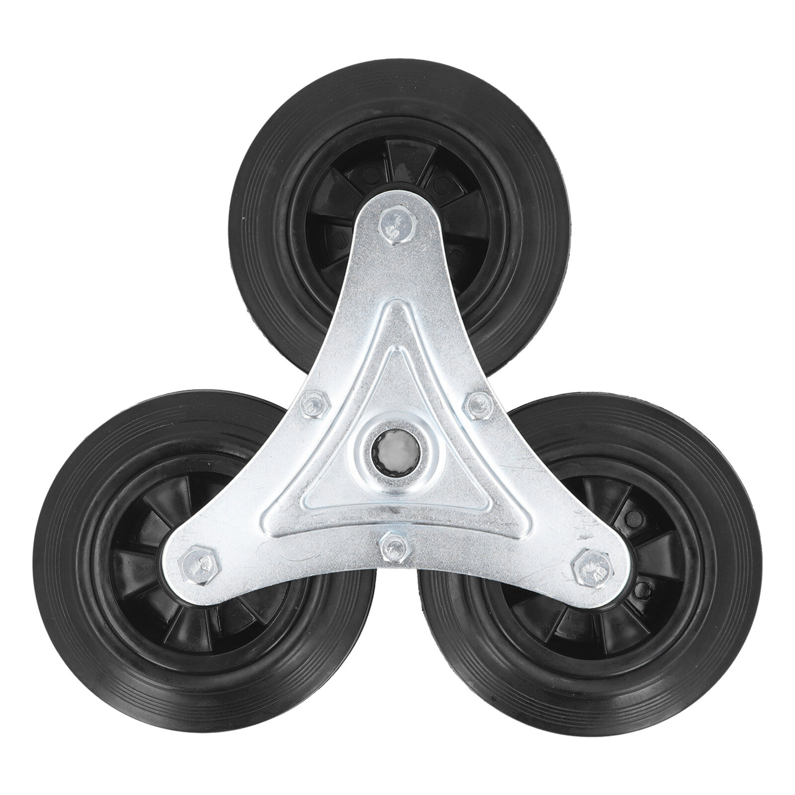 Сменные колеса для подъема по лестнице, усиленные, 6-дюймовые, резиновые, трехколесные, для тележек для покупок и хозяйственных нужд.