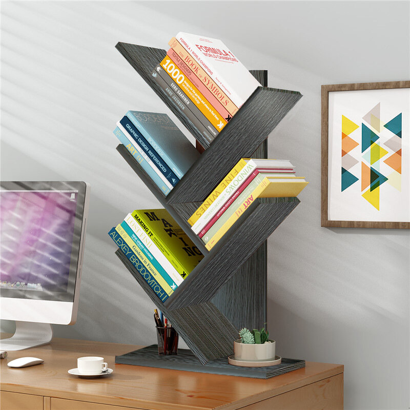 Книжный шкаф "Стенд в спальне", многослойный, книжные полки на полу