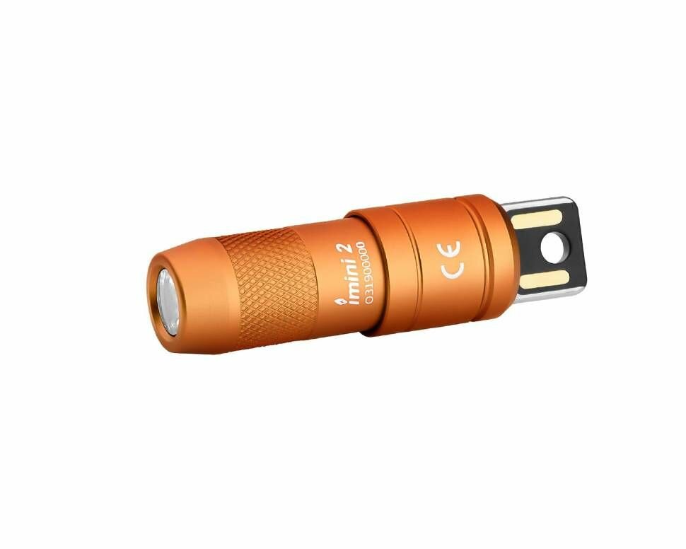 Наключный фонарь Olight iMini 2 Orange, 21 метр, 50 люмен (Комплект)