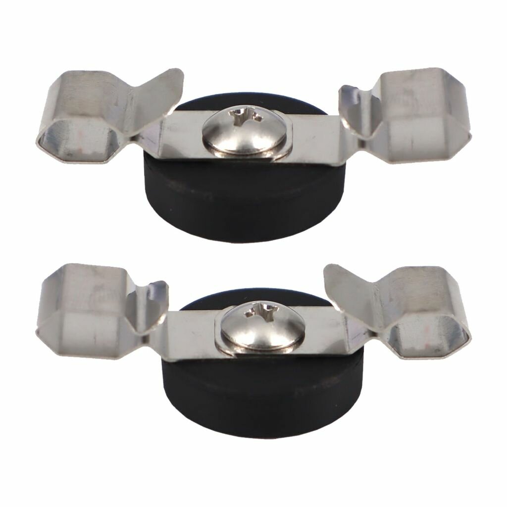 2 склеенных магнитных зажима для подключения проводов-D22-двойная карта