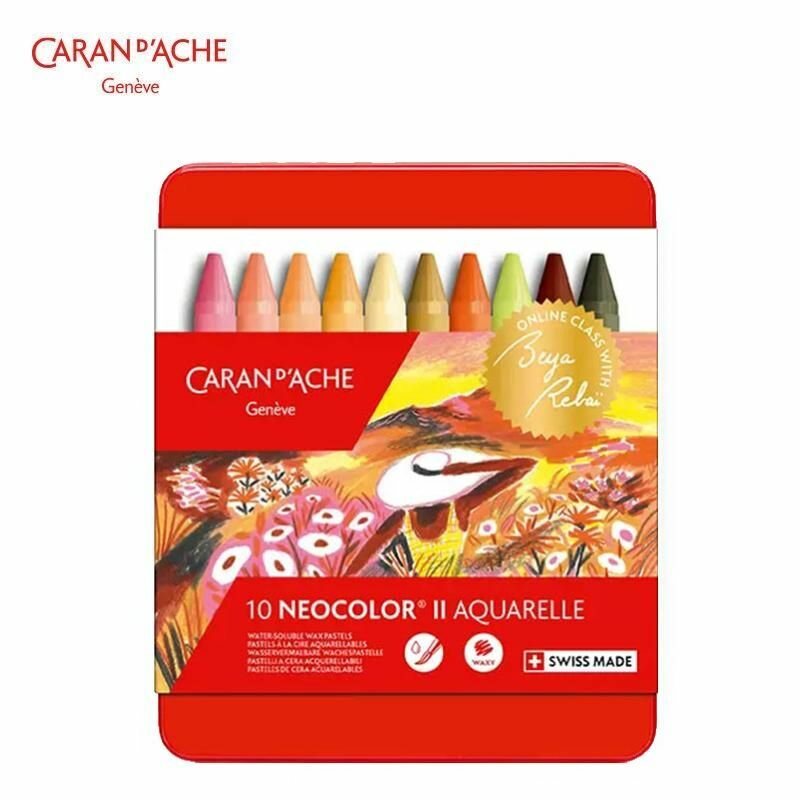 Набор карандашей Caran d'Ache, вид карандаша: Восковой, 10 шт.