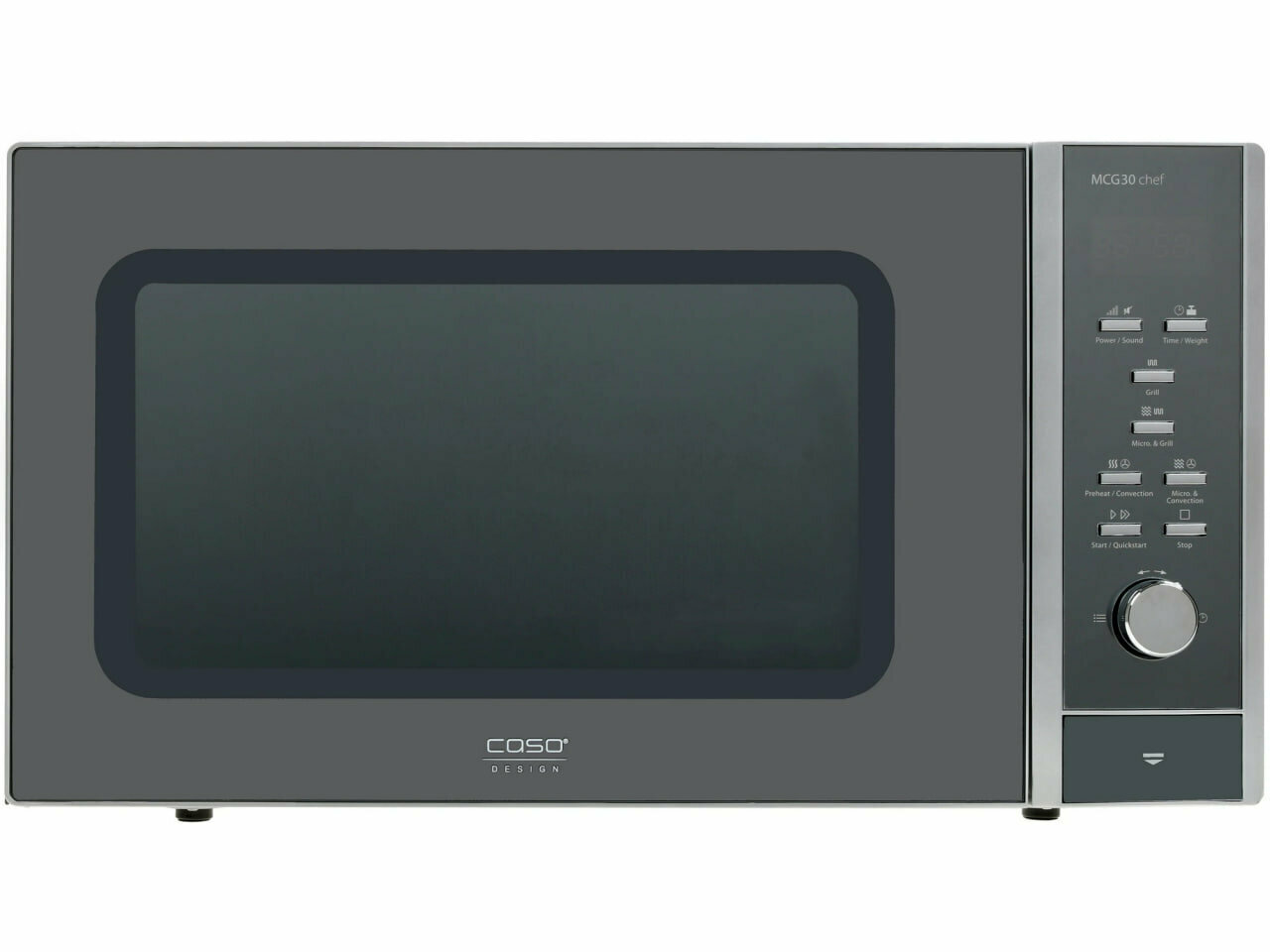 Микроволновая печь Caso MCG 30, 900Вт, 30л, конвекция, гриль, нержавеющая сталь