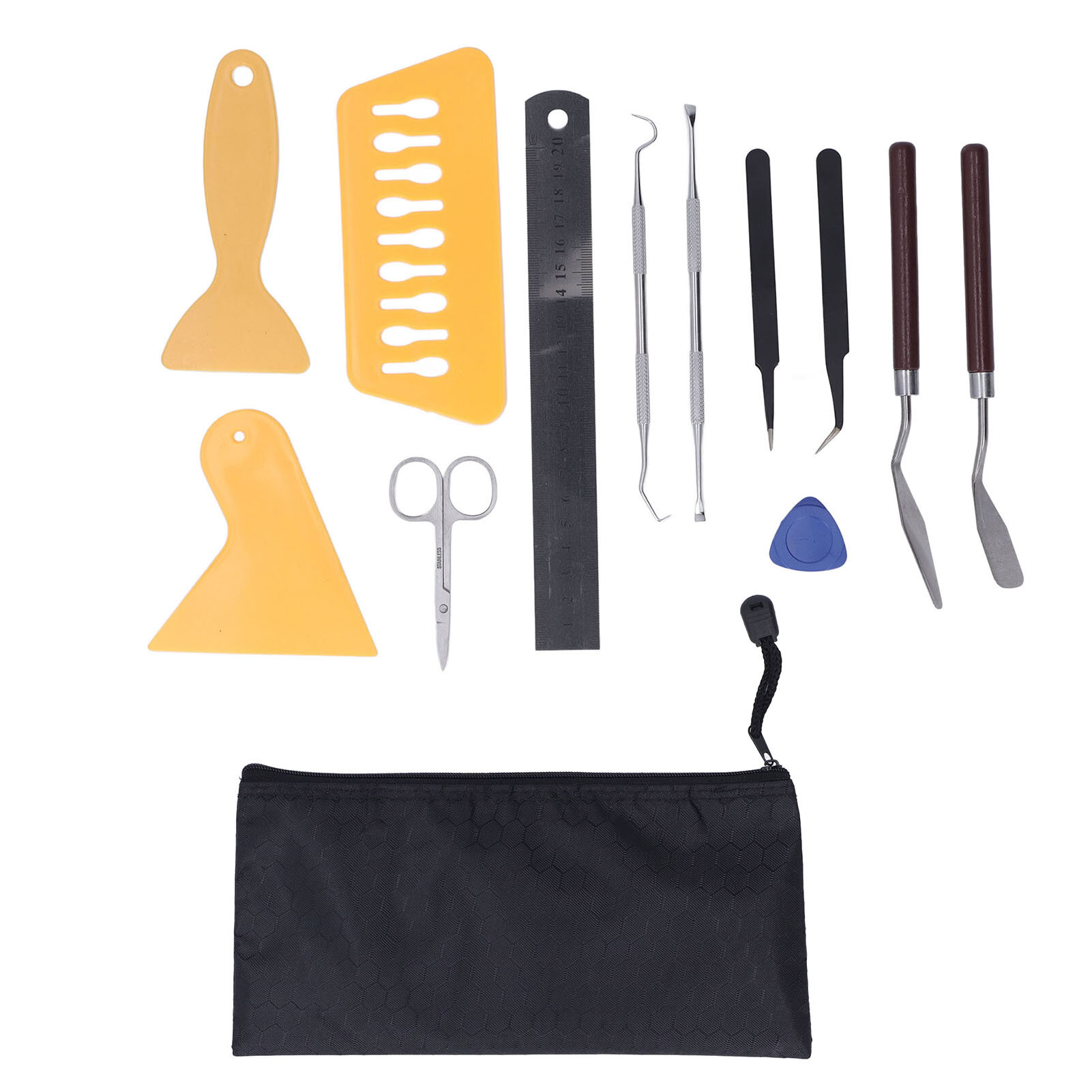 13pcs Vinyl Weeding Tool Kit DIY Handcraft Wear Resistant Basic Craft with Hoe Needle Tweezers Scissors Scraper