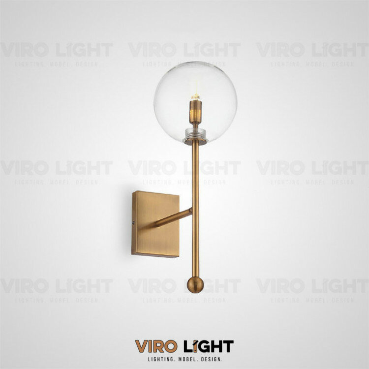 Бра дизайнерские VIRO LIGHT KATRIN B WALL, цоколь G9, арматура латунь