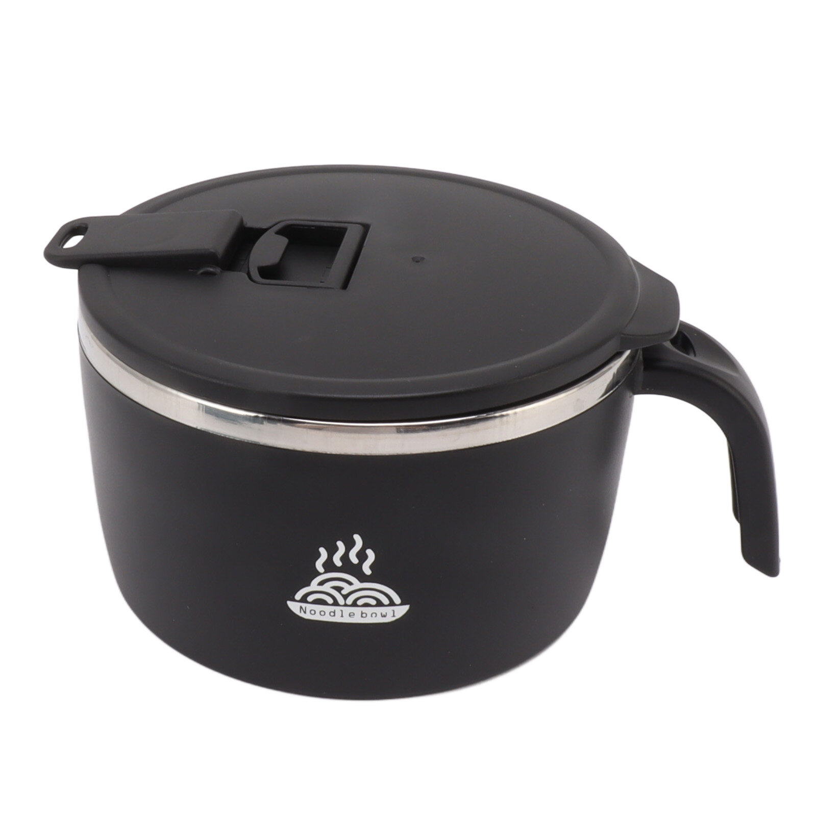 Мгновенная лапша из нержавеющей стали с лапшой 900 мл миска с крышкой для студенческого общежития офисное работник черный