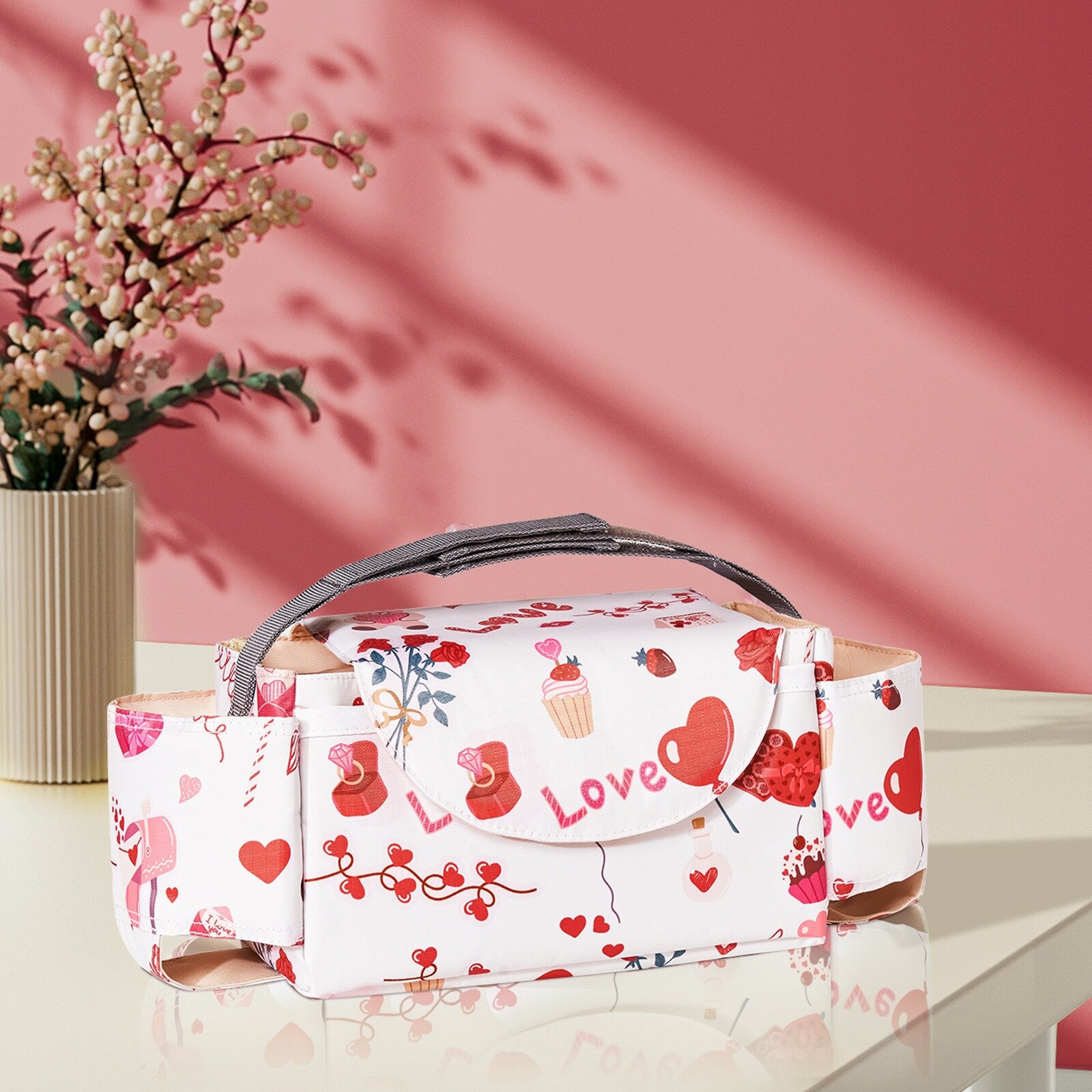 Сумка для хранения ребенка "Красная роза", трансграничная, портативная, многофункциональная