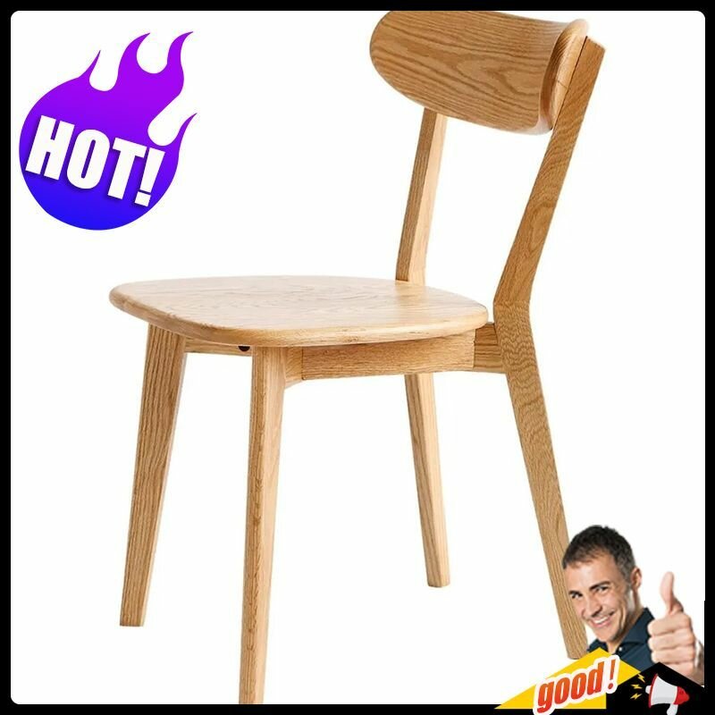 Обеденный стул из дуба с круглой спинкой