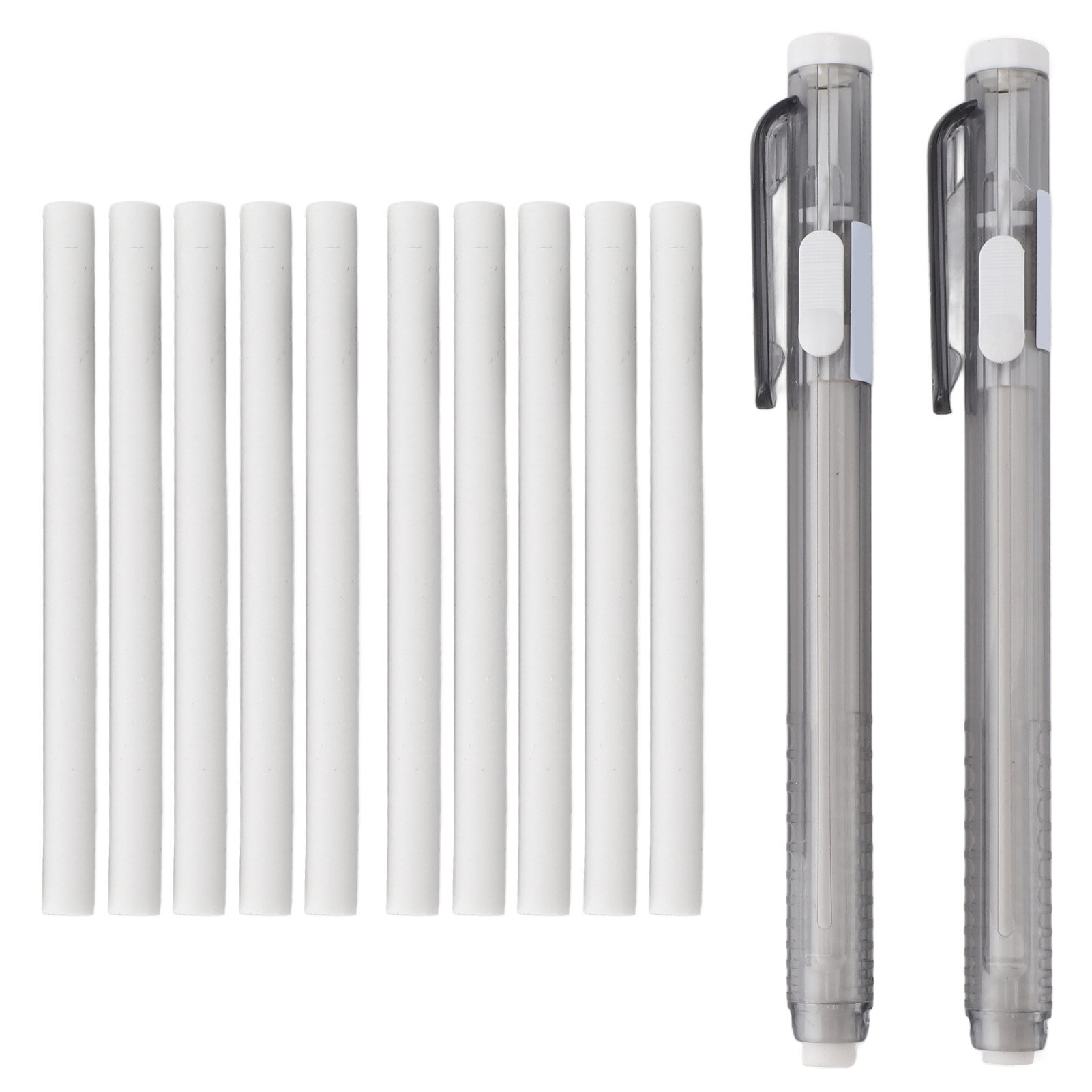 Выдвижной механический ластик ручка и пополнения установки 2 выдвижной ручки ластика с 10 пополнением ластика для школьного офиса