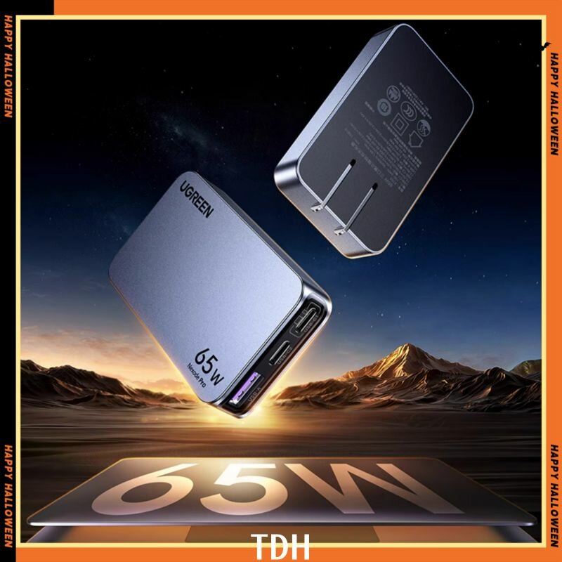 Сетевое зарядное устройство Ugreen X753 (25356) Nexode Pro 65W Ultra Slim USB-A+2*USB-C GaN, серый