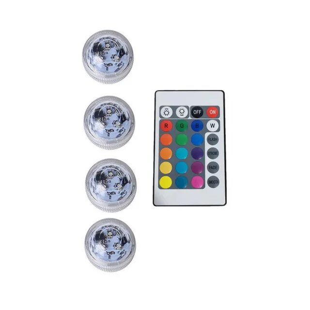 Подводные огни YANKE RGB, 4 Lamp 1 controller